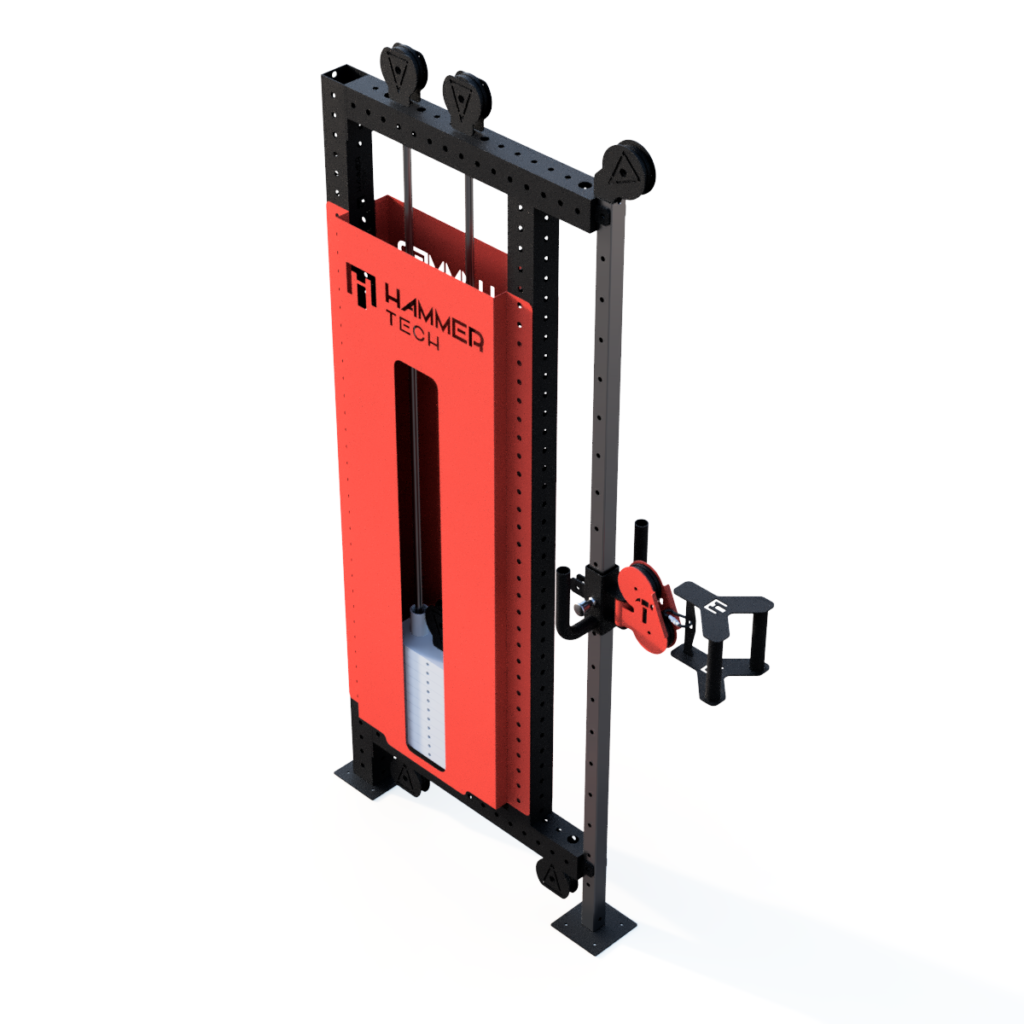 Multifunctional height-adjustable pulley with 80kg weight stack • Sklep ...